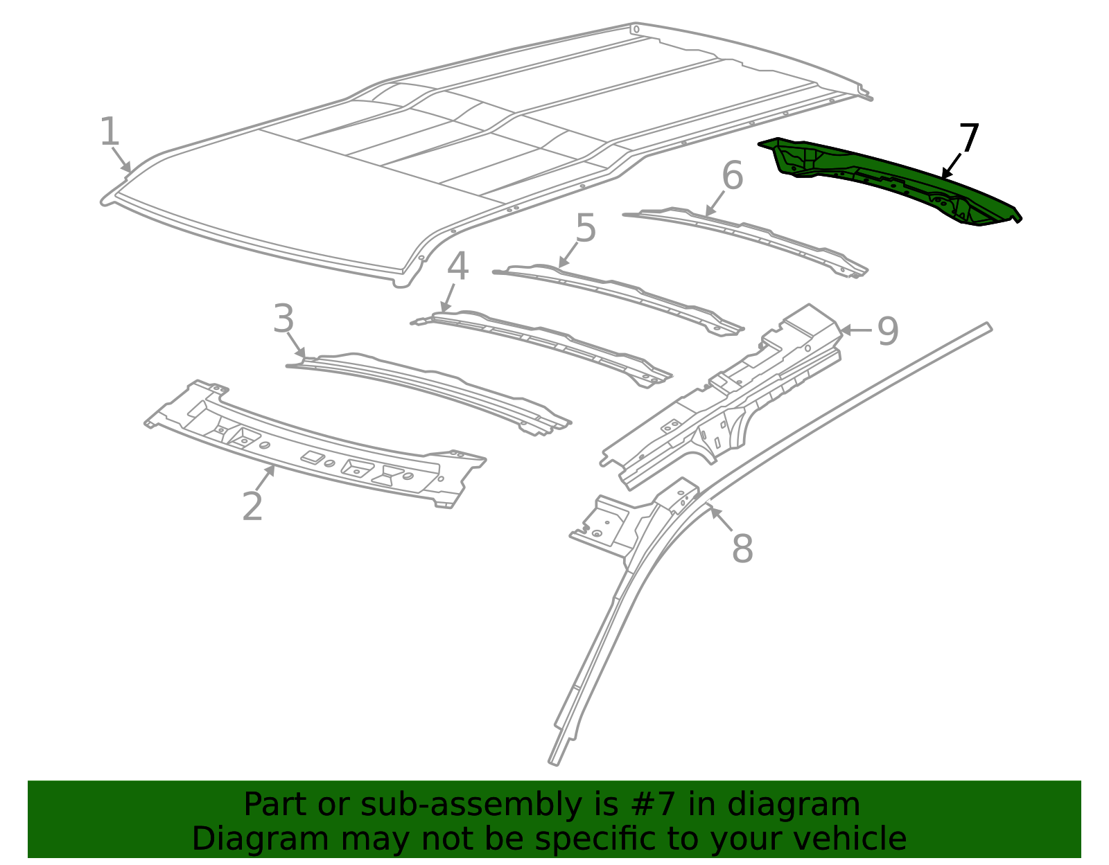 2021-2025 Ford Bronco Sport Rear Header M1PZ-7841302-C | OEM Parts Online