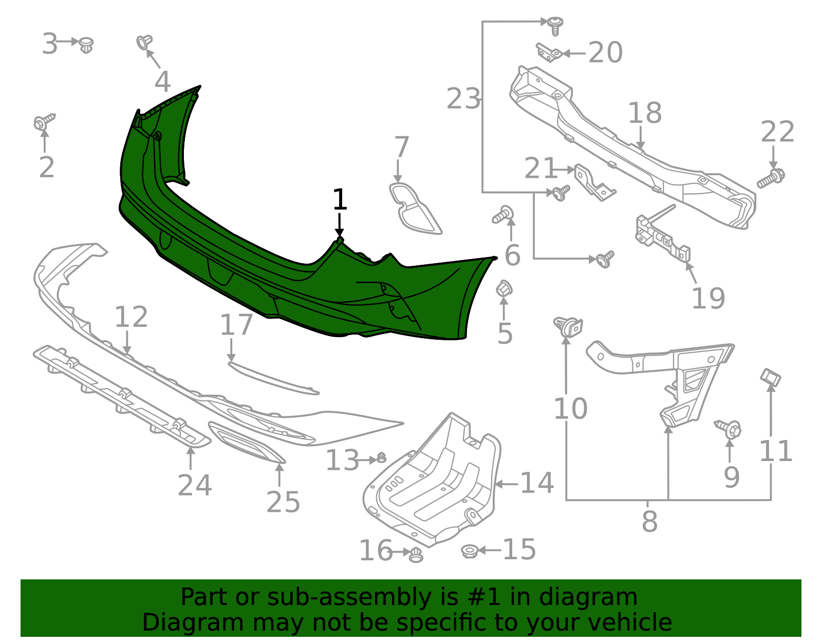 86611-L3300 - Bumper Cover 2021-2024 Kia K5 | Kia.Parts Store