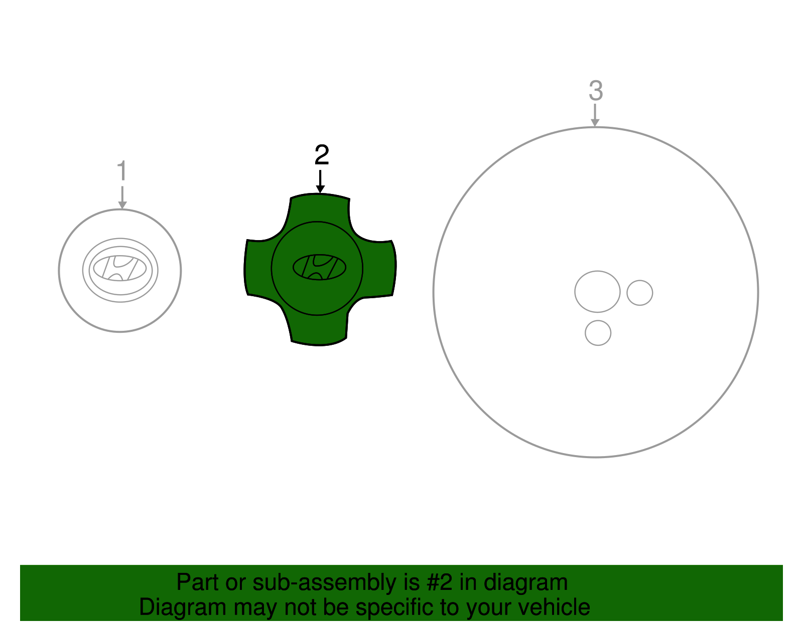 2015-2017 Hyundai Center Cap 52960-1R600 | OEM Parts Online