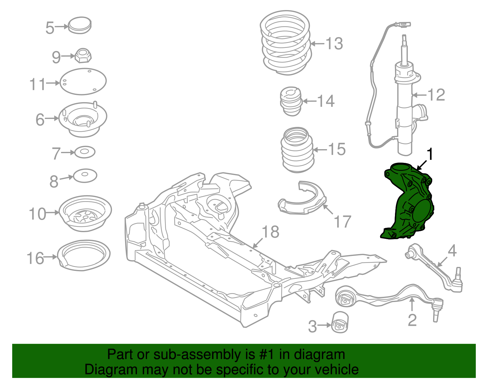 2006-2016 BMW | Steering Knuckle | 31216793924 | BMW OEM Parts Store