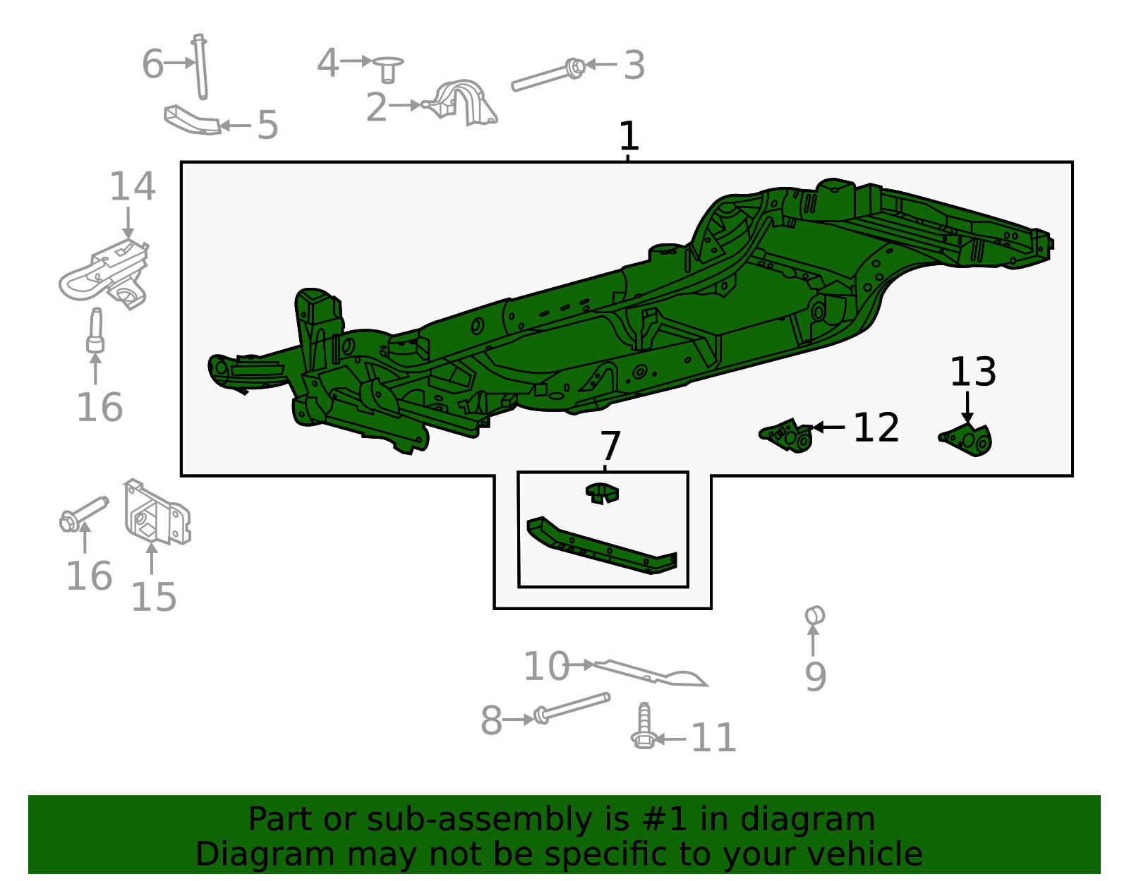 SB3Z-5005-B - High-Quality Frame Assembly for 2021-2025 Ford Bronco ...