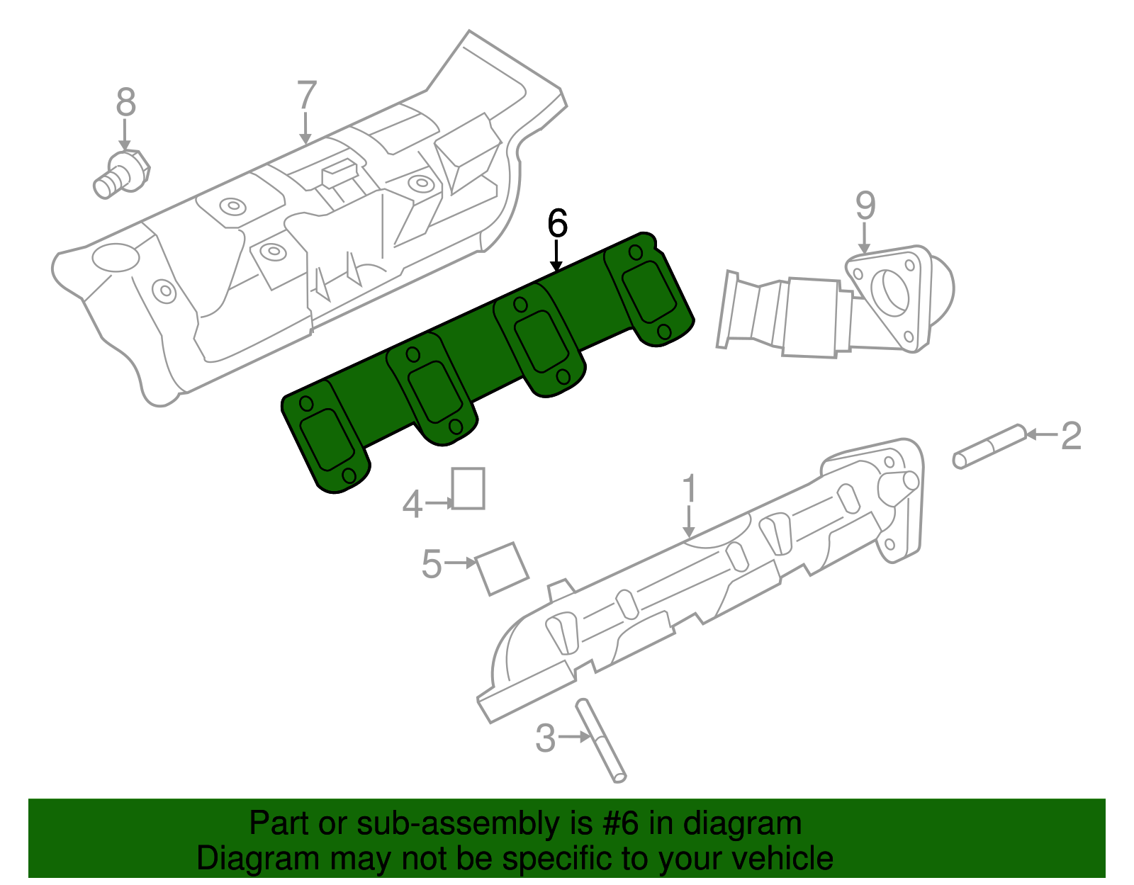 LC3Z-9448-B - Gasket 2020-2025 Ford | Ford Parts Direct