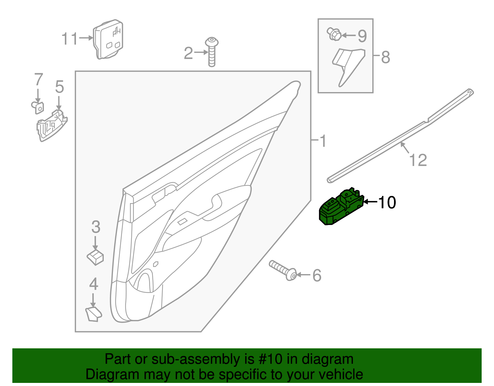 2017-2020 Hyundai Elantra Window Switch 93575-F2100-4X | OEM Parts Online