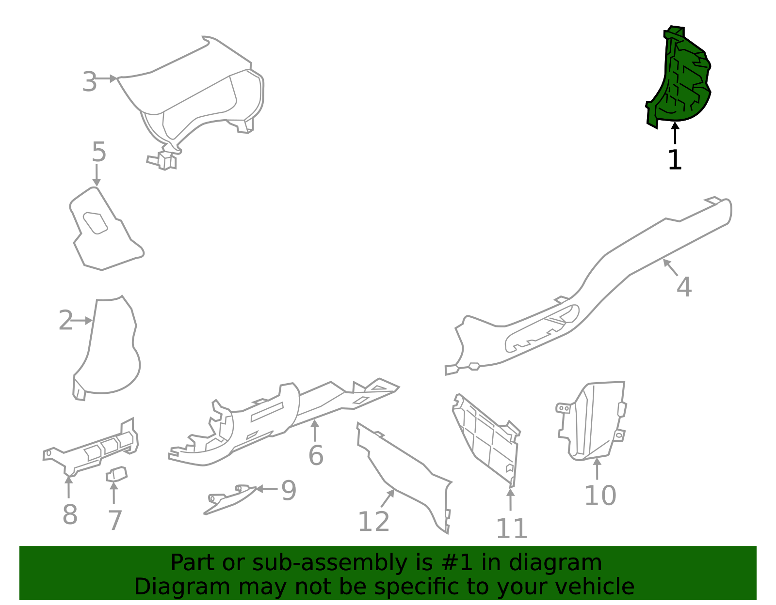 2019-2025 Nissan Altima Side Panel 68420-6CA0A | Nissan Parts Central