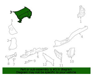 68240-6CA1A - High-Quality Instrument Cluster Visor for 2019-2022 ...