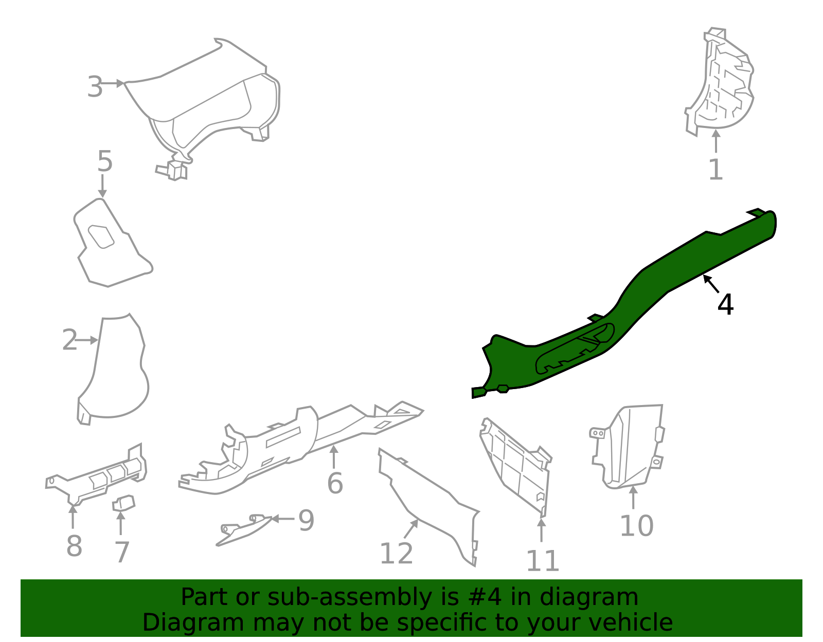 2019-2022 Nissan Altima Trim Bezel 68212-6CA0A | My Nissan Part
