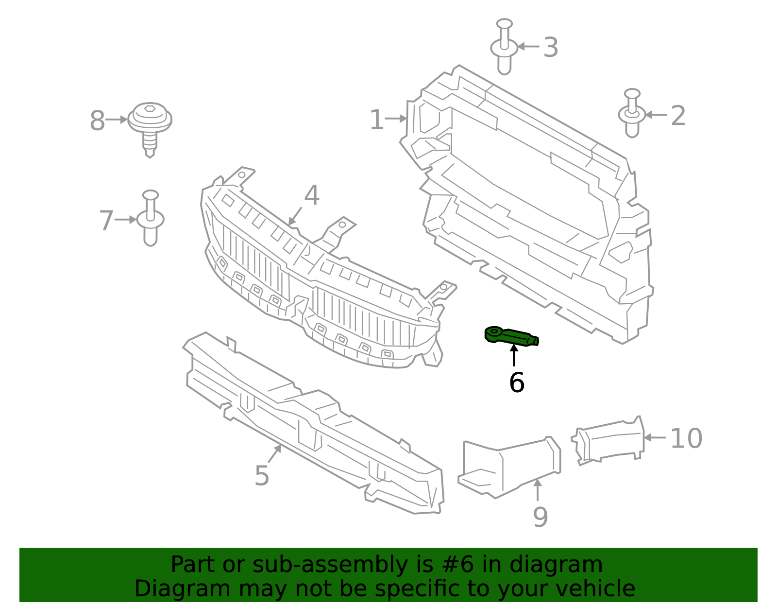 51-64-7-457-051 - 2019-2024 BMW - Shutter Upper Bracket | BMWPartsHub