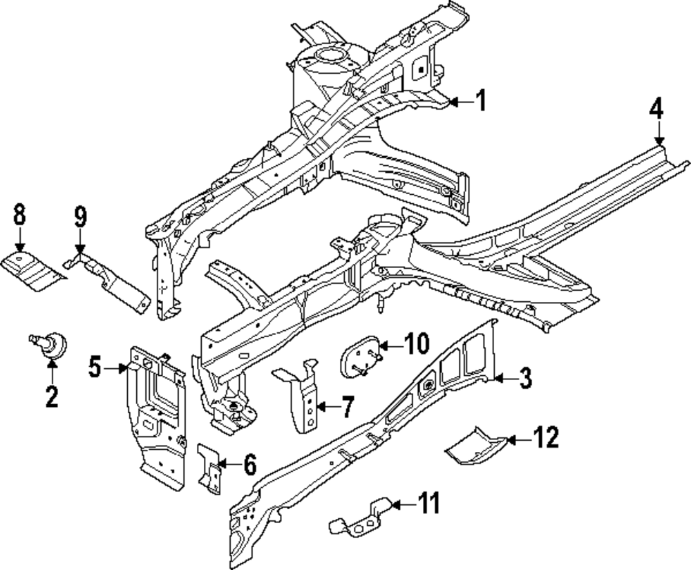 64585-AA000 - Rail Assembly Mount Bracket 2023-2025 Kia | Kia.Parts Store