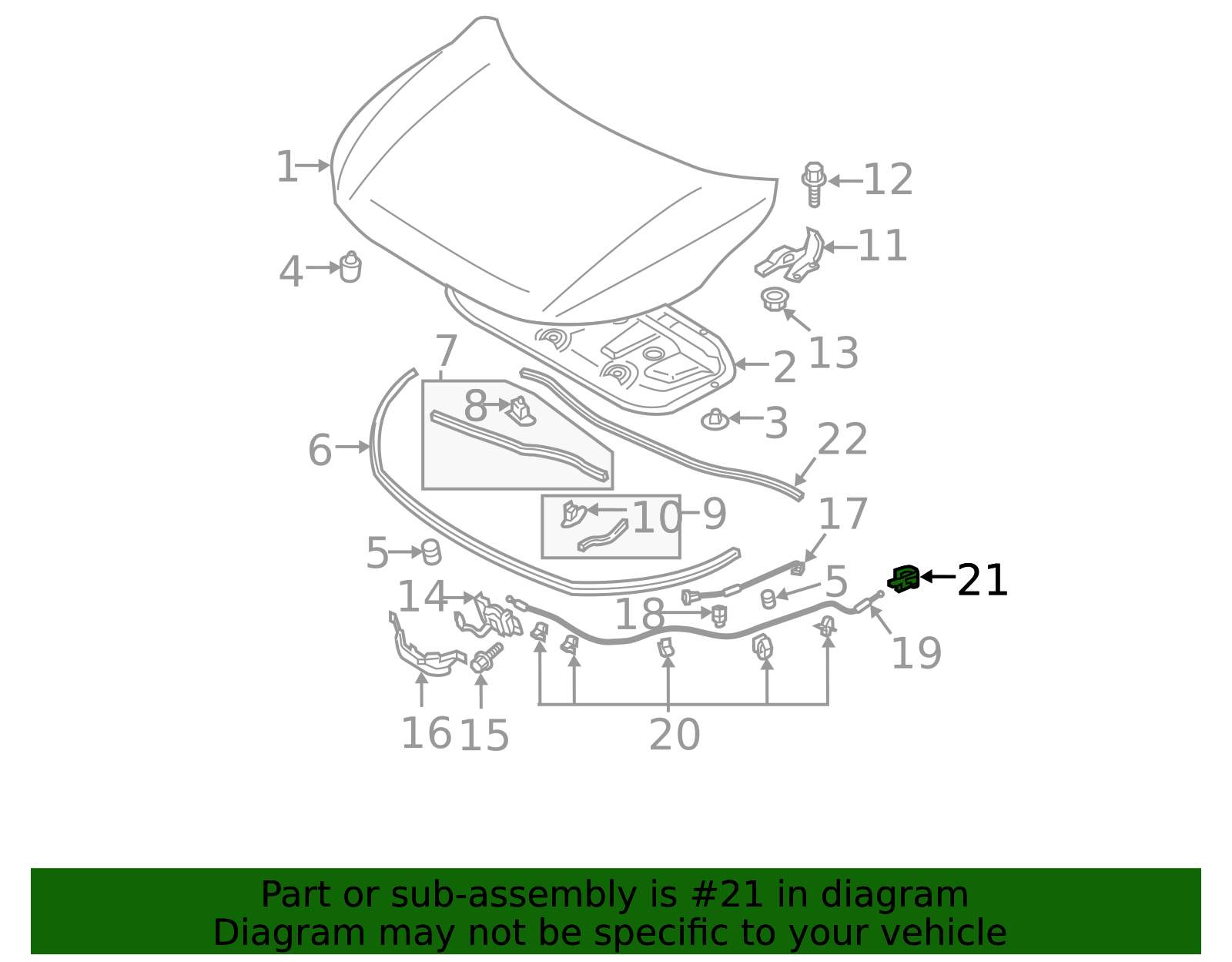5910A105 - Release Handle 2018-2025 Mitsubishi | Mitsubishi Direct Parts