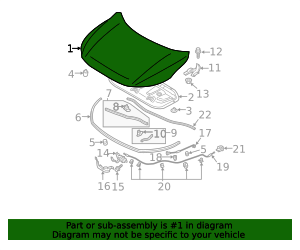 65100W000P - Hood Official Mitsubishi Motors Parts Store