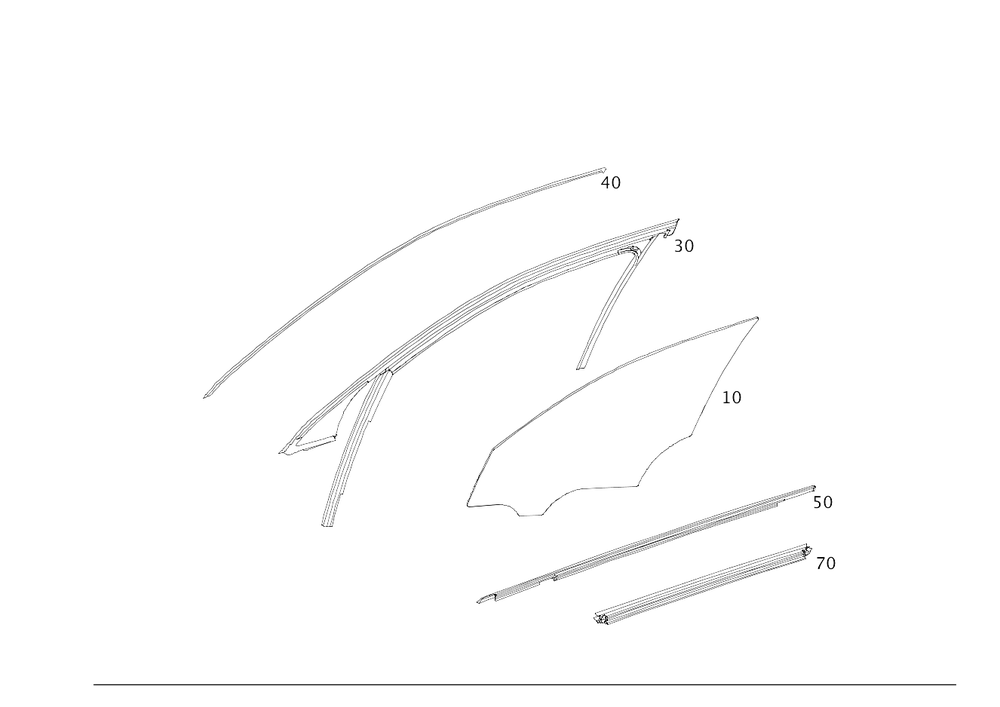2018-2021 Mercedes-Benz GLC63 AMG S Side Window Pane 253-725-80-00 ...