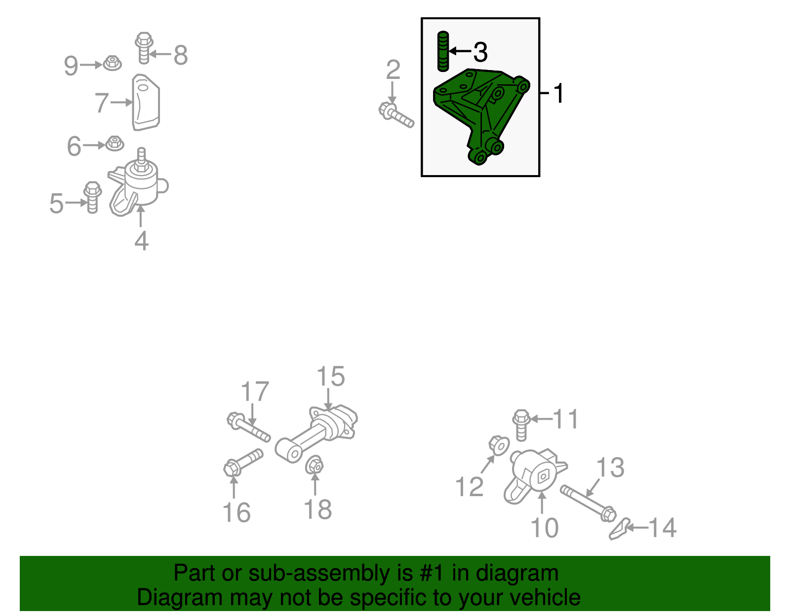 Hyundai - 21670-2B100 - Upper Support - 2012-2021 Hyundai | OEM Hyundai ...