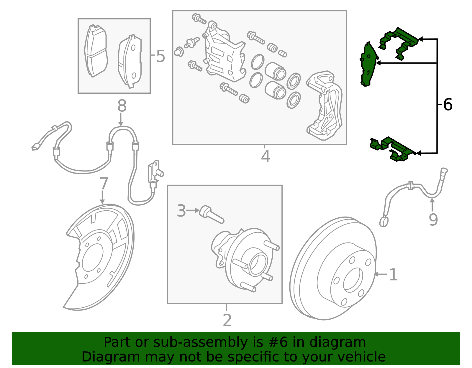 41080-0V726 - Disc Brake Anti-Rattle Clip Set Infiniti Wholesale Direct