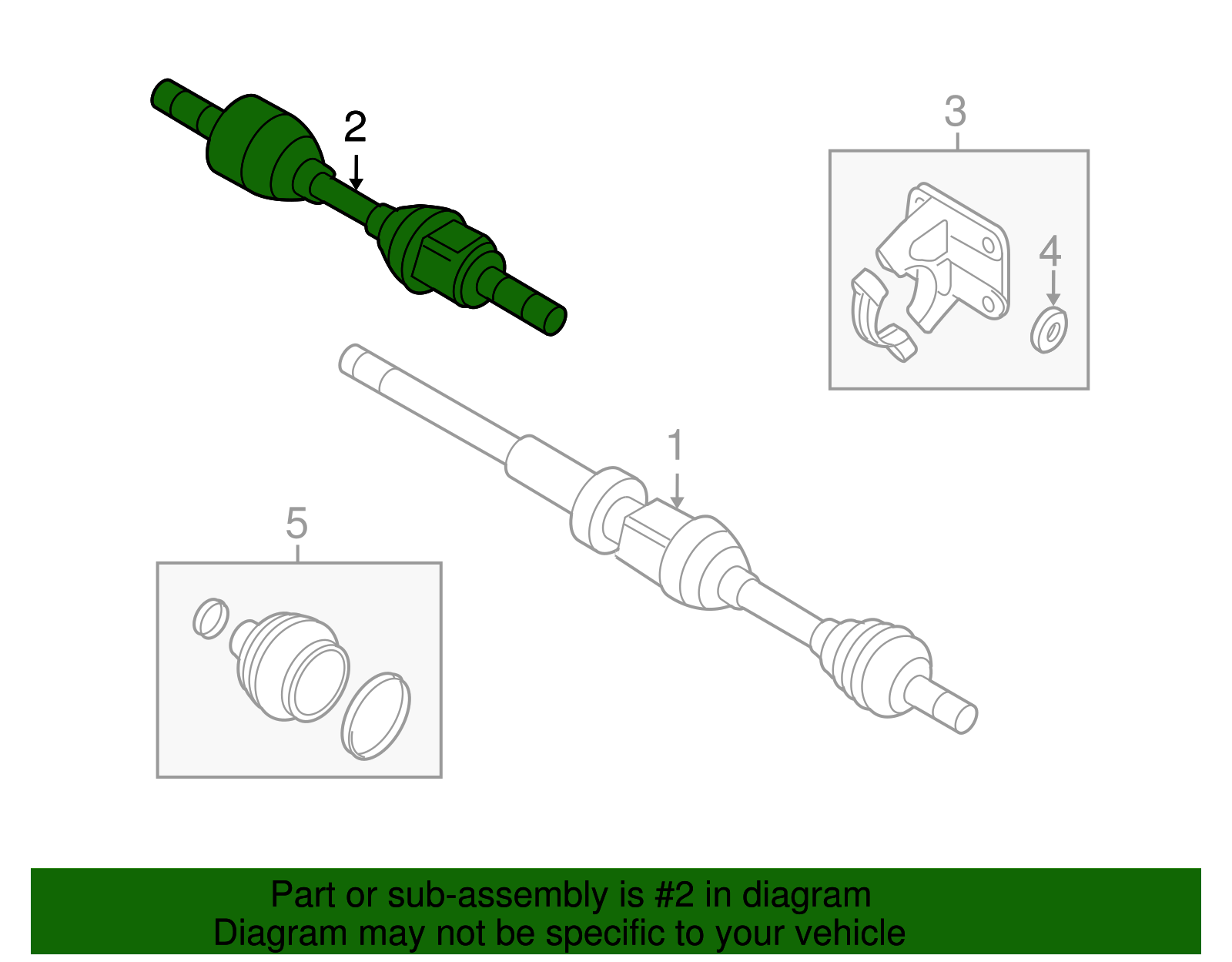 2015-2017 Volvo XC60 Axle Assembly - Driver's Side (LH) 36010058 ...