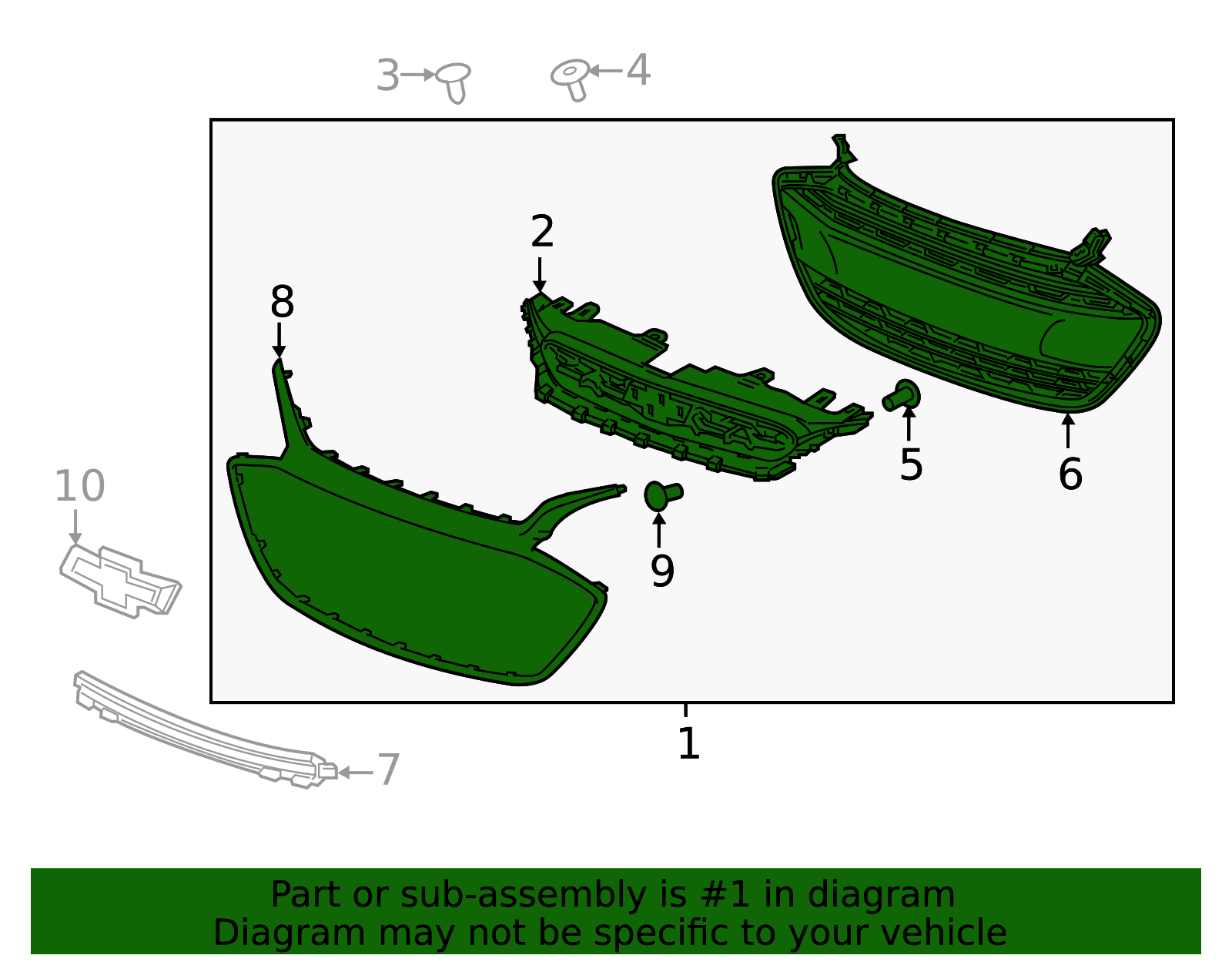 42687998 - 2019-2022 Chevrolet Spark Front Grille Assembly | Partners Chevy
