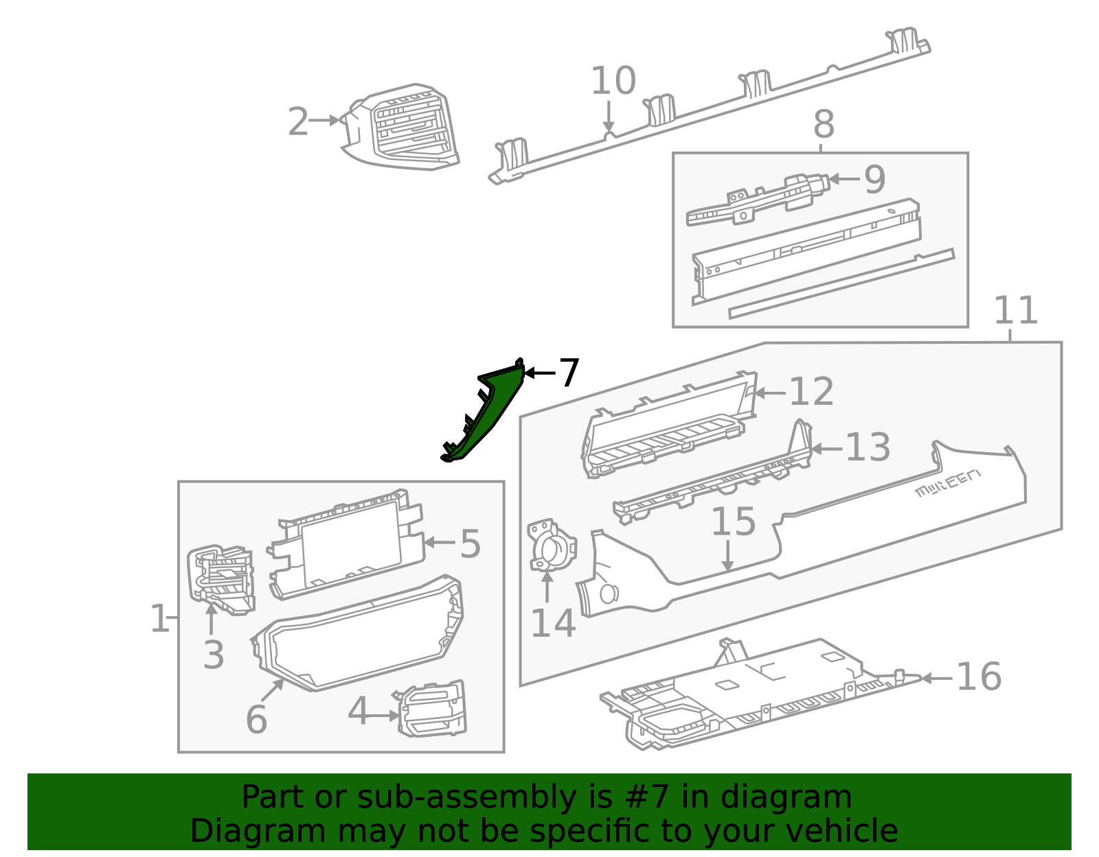 2022-2025 Toyota Finish Molding 55313-0C060-C0 | MotorMotor