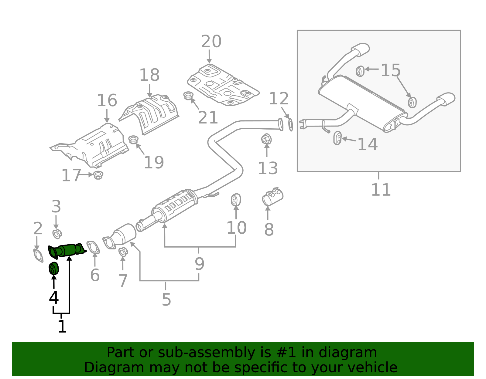 28610-M7900 - Kia Front Pipe 2020-2024 Kia Forte | Performance Auto Parts