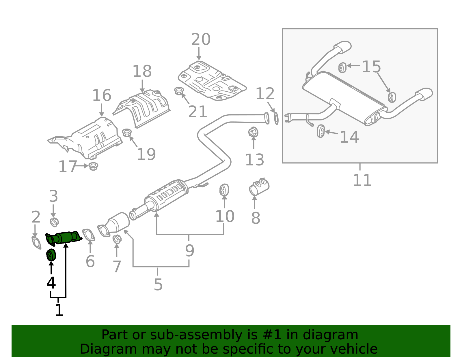 28610-M7900 - Front Pipe 2020-2024 Kia Forte | Kia.Parts Store