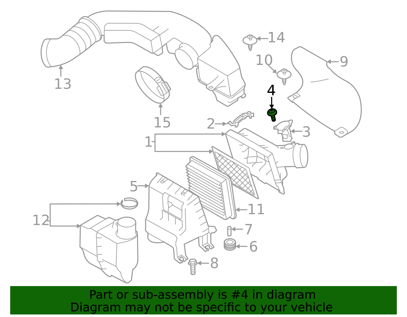 2005-2025 Subaru Air Mass Sensor Screw 904510056 | Subaru Parts Store