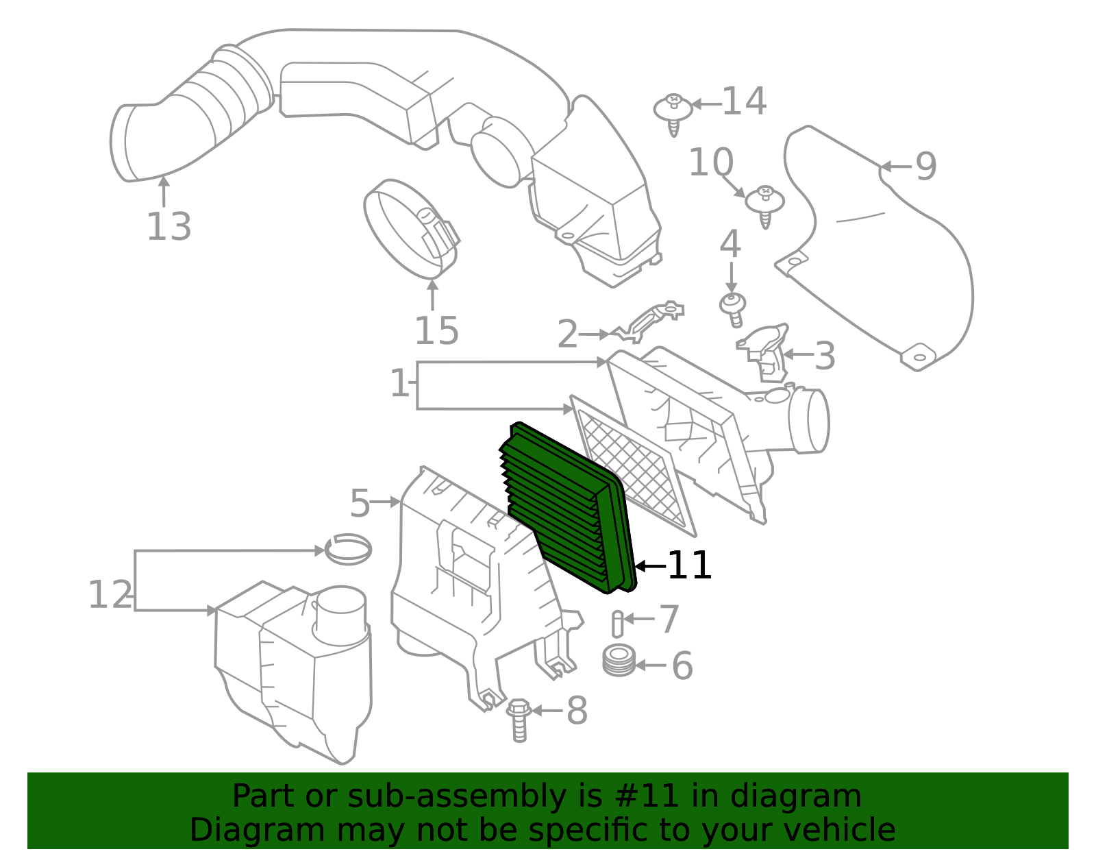 16546AA16A - Genuine Subaru OEM Air Filter | OEM Subaru Parts Center