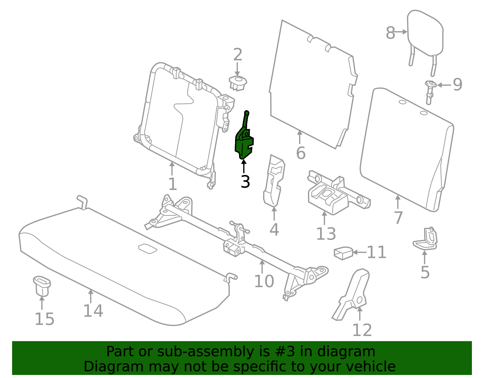 Folding Seat Latch 72630-74020 | Toyota Parts Center