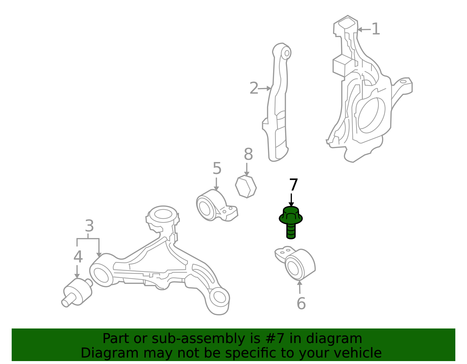 2005-2019 Ford OEM NEW 2005-2019 Ford Taurus Left Lower Control Arm ...
