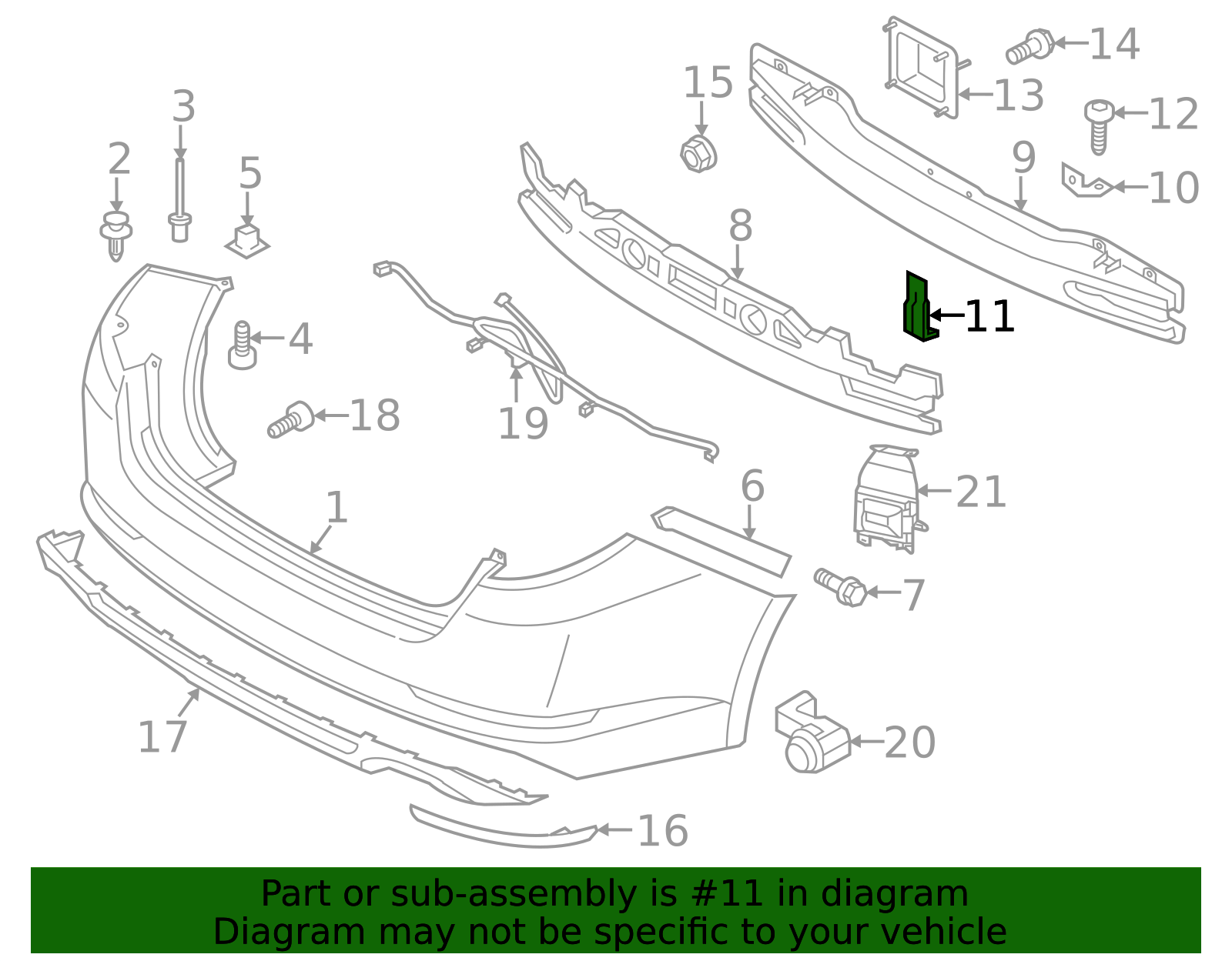 86635-2T510 - Impact Bar Lower Bracket 2014-2015 Kia Optima | Genuine ...
