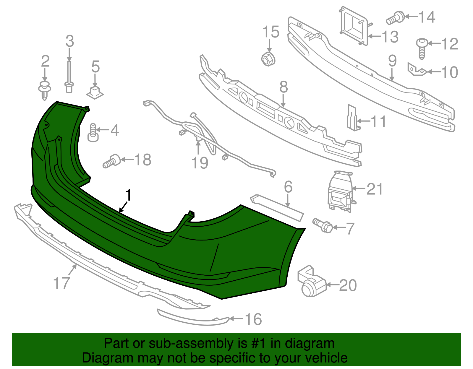 86610-4C510 - Bumper Cover 2014-2015 Kia Optima | Kia.Parts Store