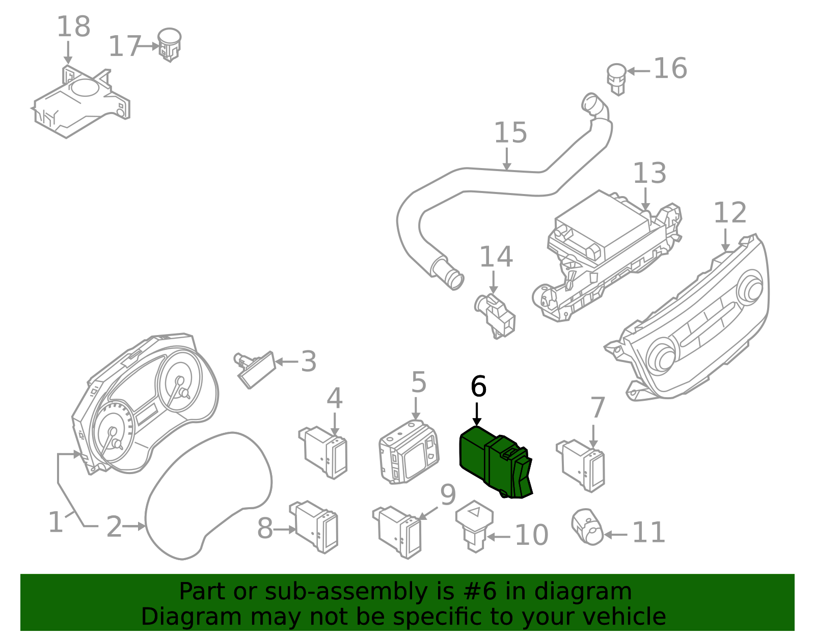 2009-2020 Nissan 2009-2020 Nissan - Switch 25380-JF00A | Anicra Nissan ...