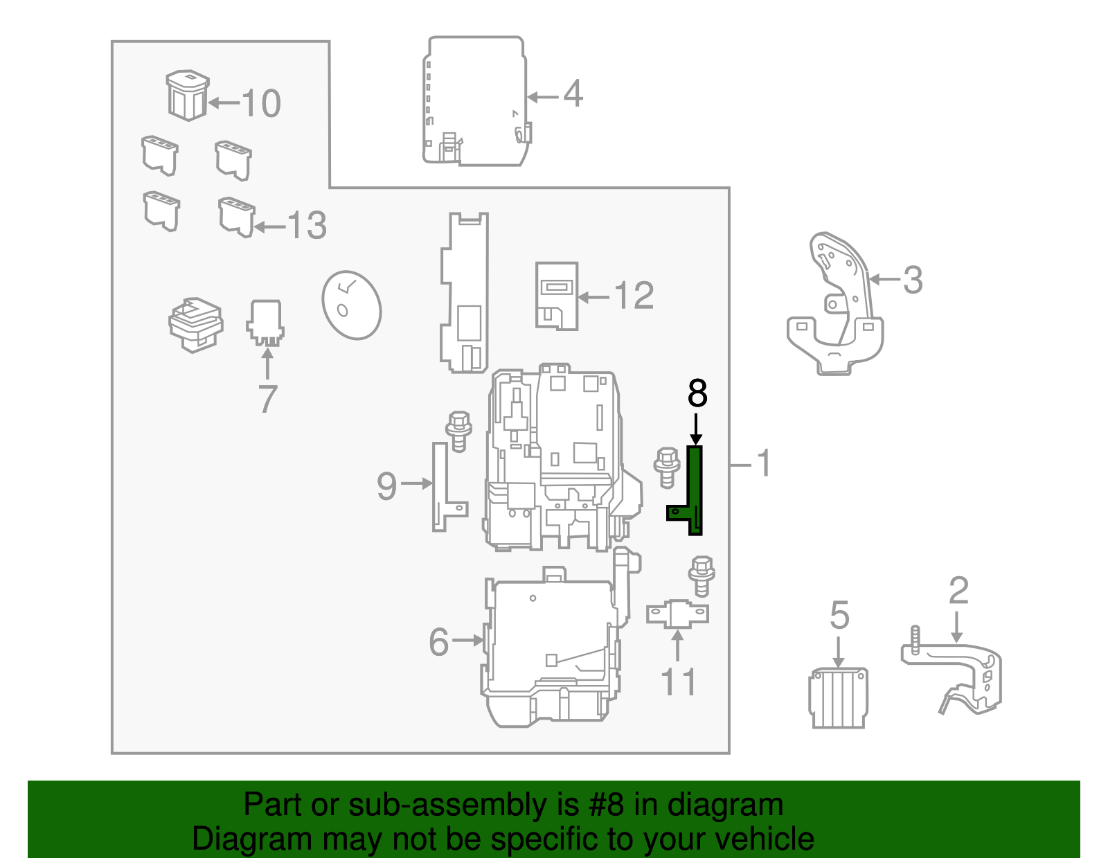 38232-T2A-A01 - 2013-2017 Honda Accord - Fuse Multi Block | All ...