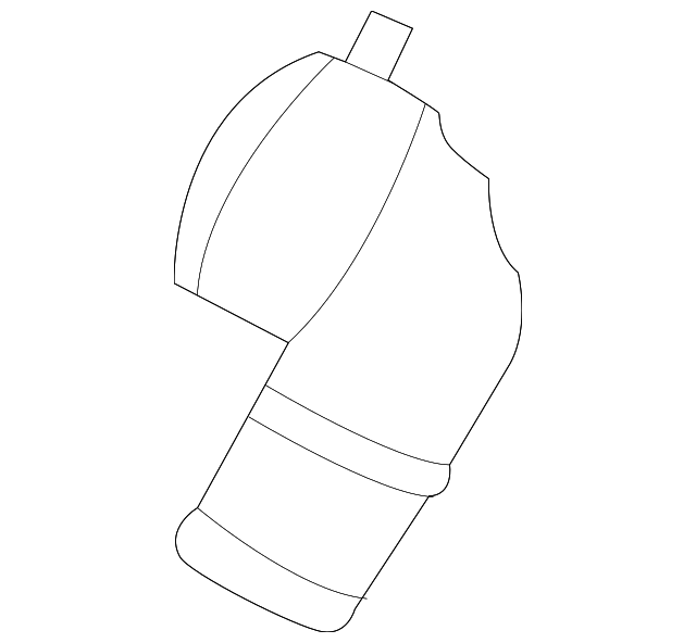 25485-L1100 - Lower Hose Connector 2021-2025 Kia | Genuine Kia Parts