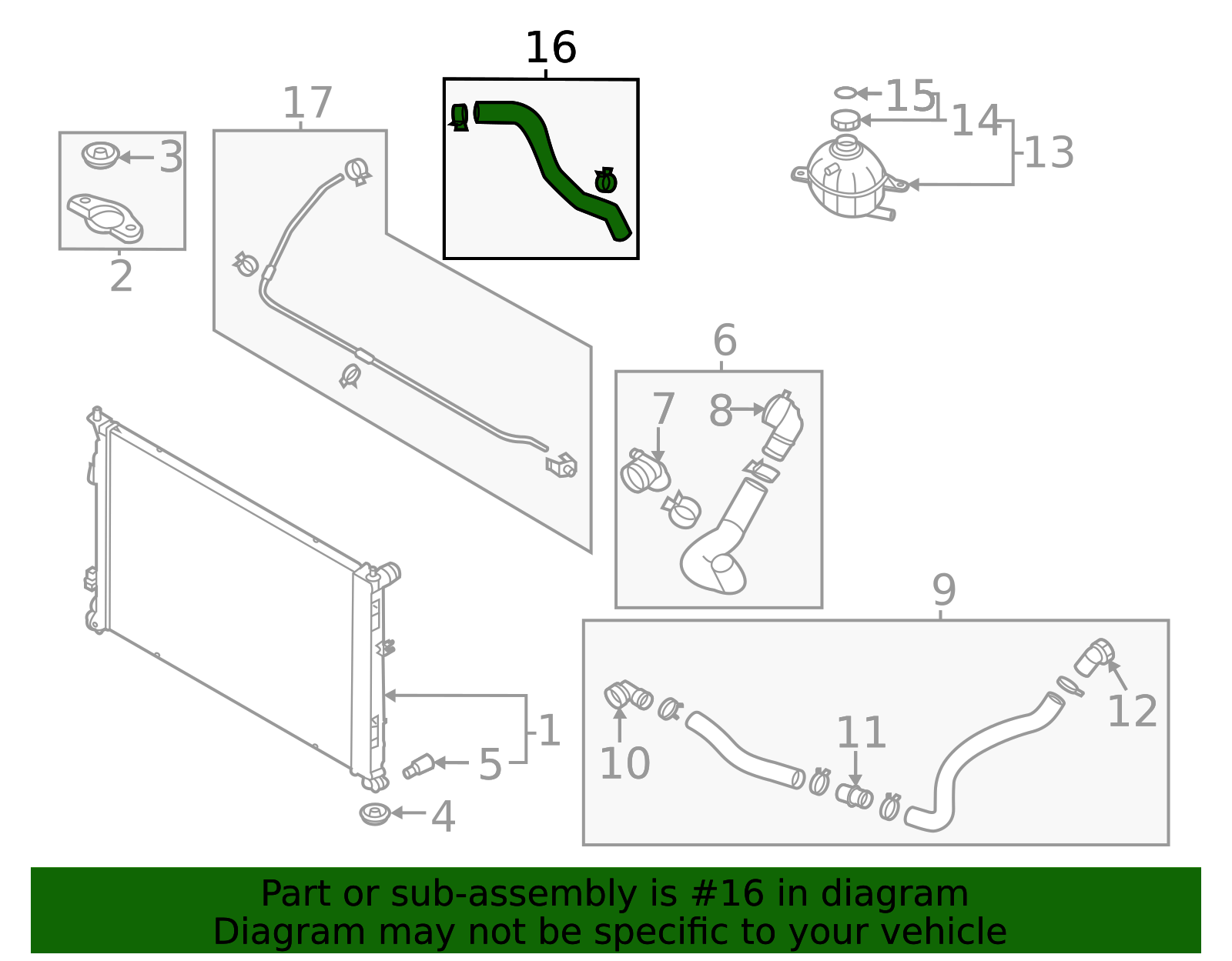 25450-P2500 - Overflow Hose 2021-2025 Kia Sorento | Kia.Parts Store