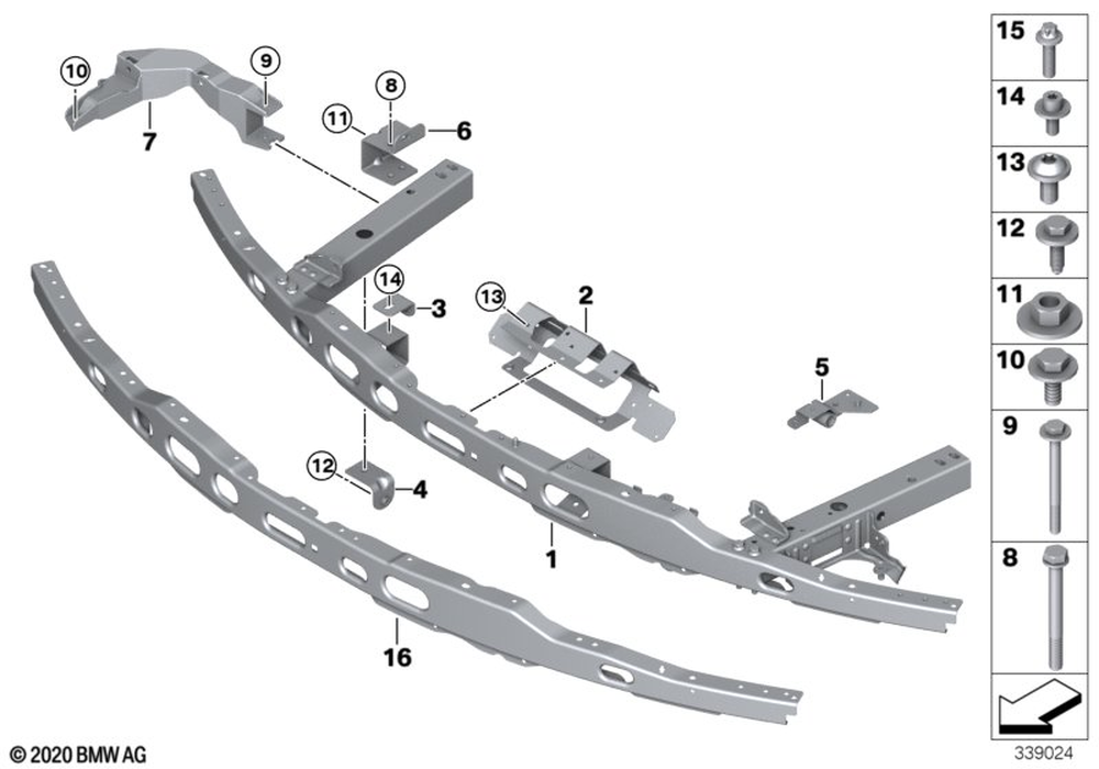 51647397655 - BMW Front Transverse Element 2013-2022 BMW | Performance ...
