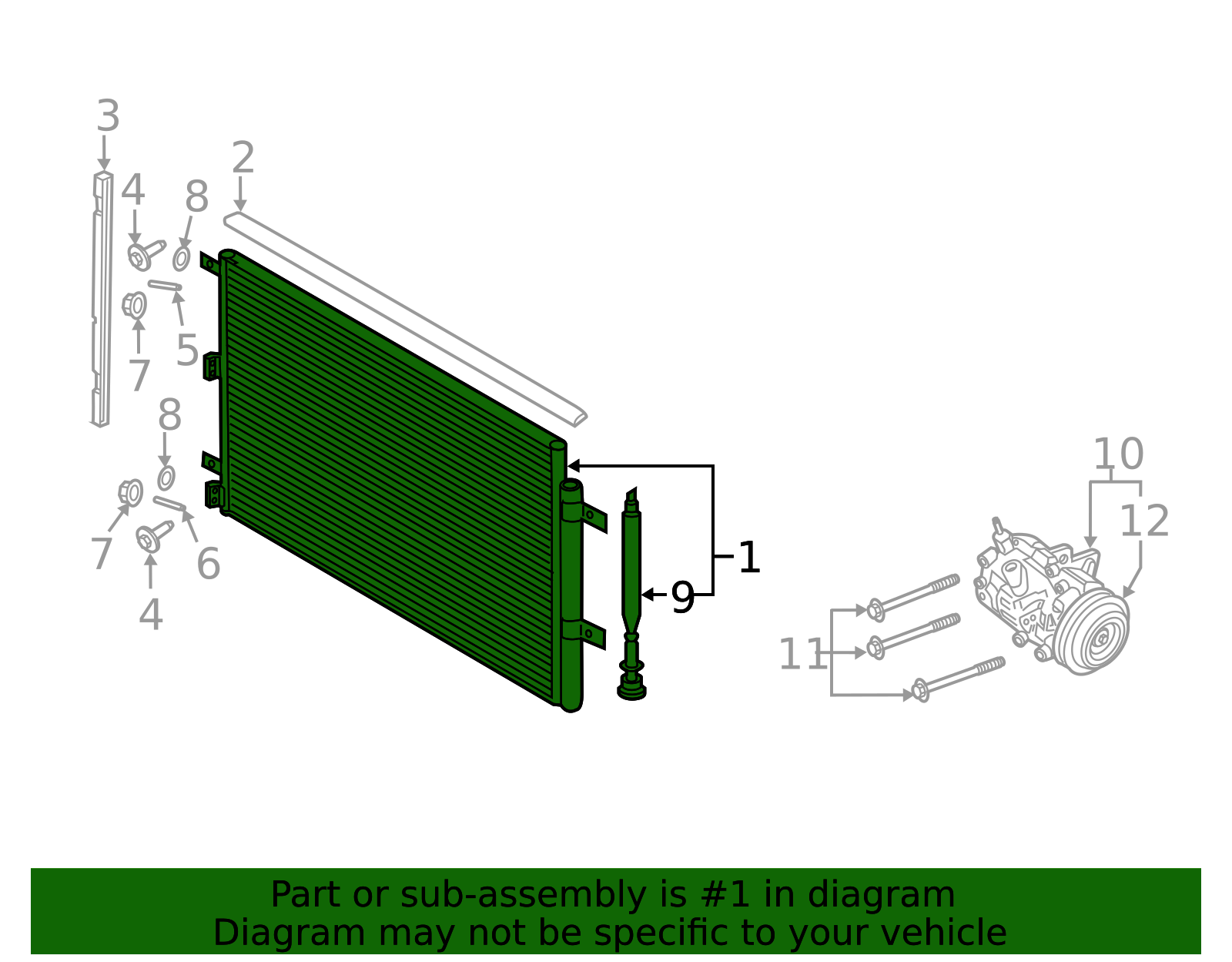 2025 Ford | Condenser | KL3Z-19712-C | Walls' Ford Parts