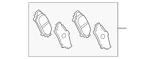 04466-48130 - Lexus Brake Pads 2010-2015 Lexus | Performance Auto Parts