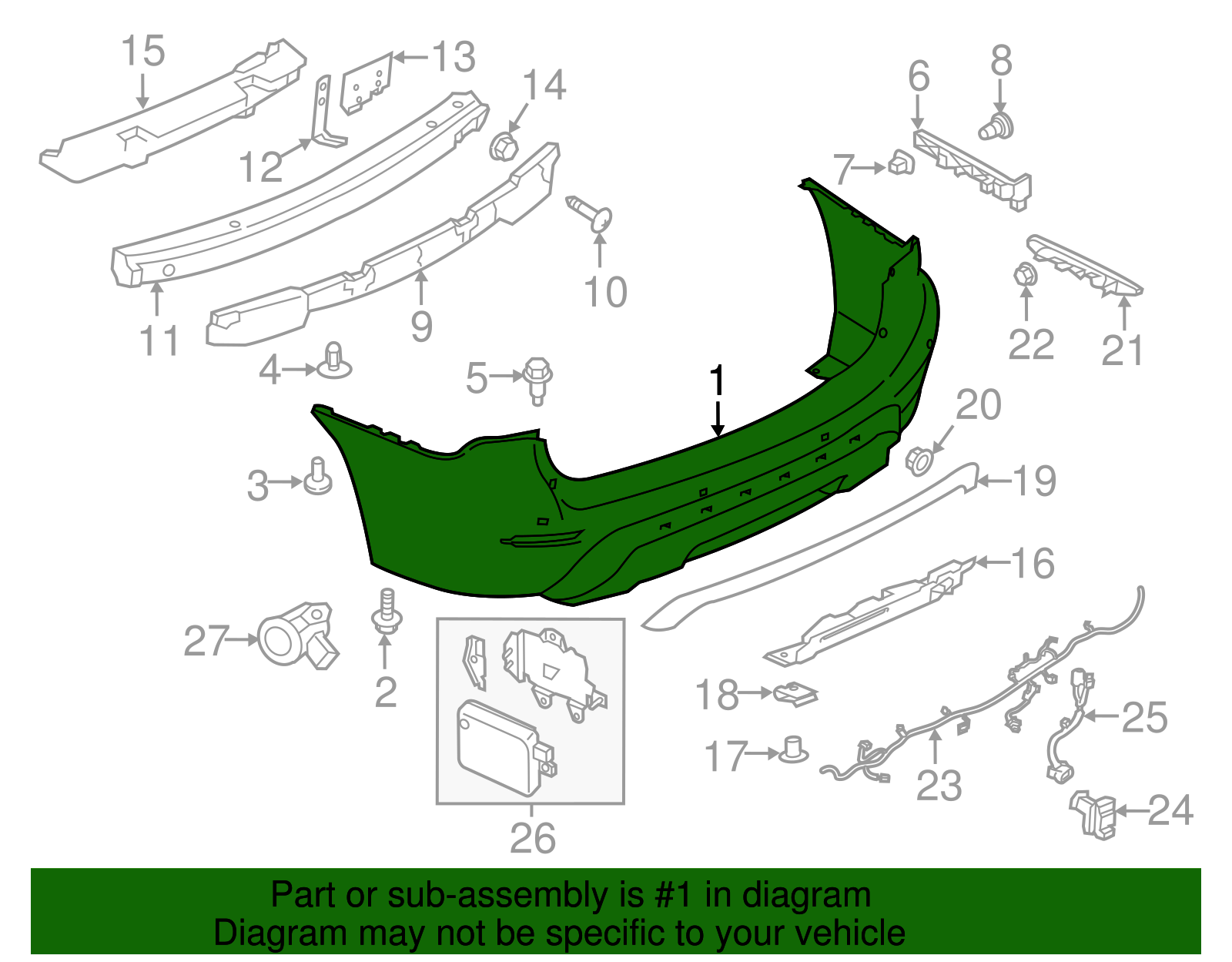 2017-2020 Nissan Pathfinder Bumper Cover 62022-9PF0H | My Nissan Part