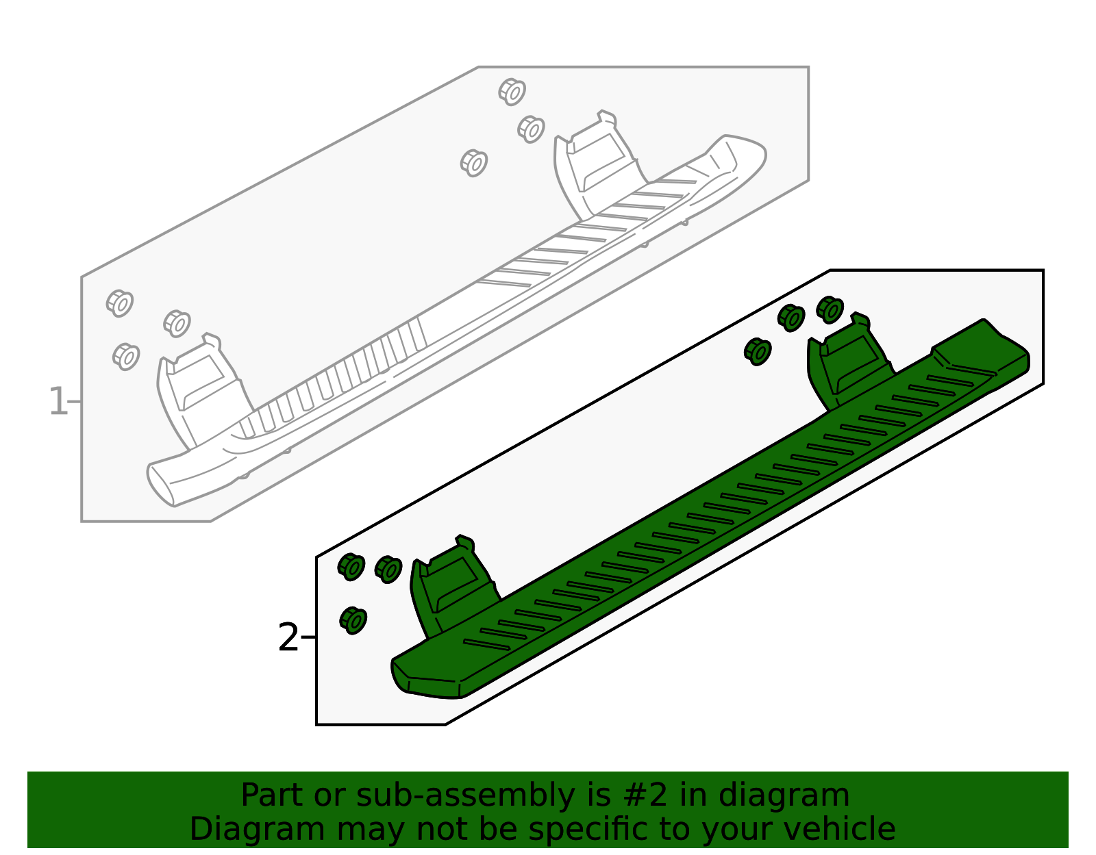 FL3Z-16450-PB - Ford Step Bars, 6 Inch Angular, Painted Magnetic 2015 ...
