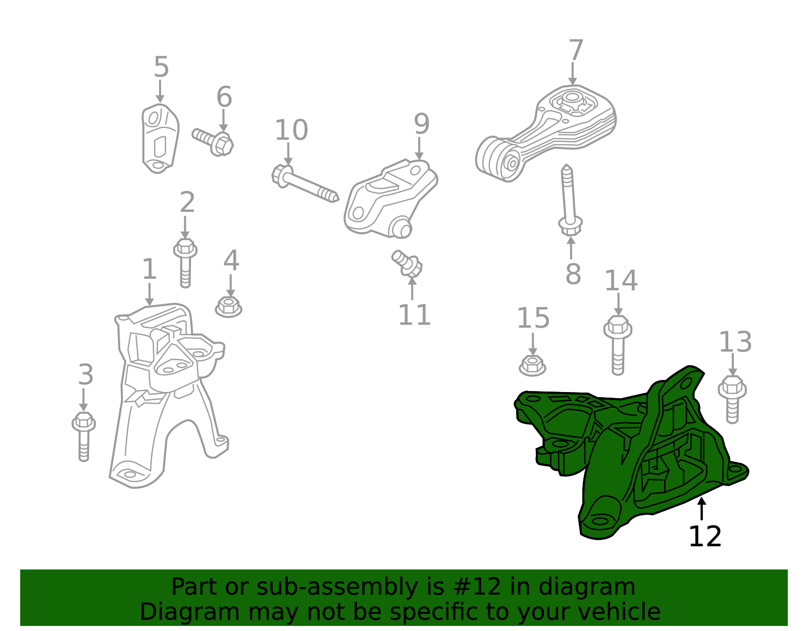 50850-TBA-A81 - Trans Mount 2016-2021 Honda Civic | Honda Parts Online
