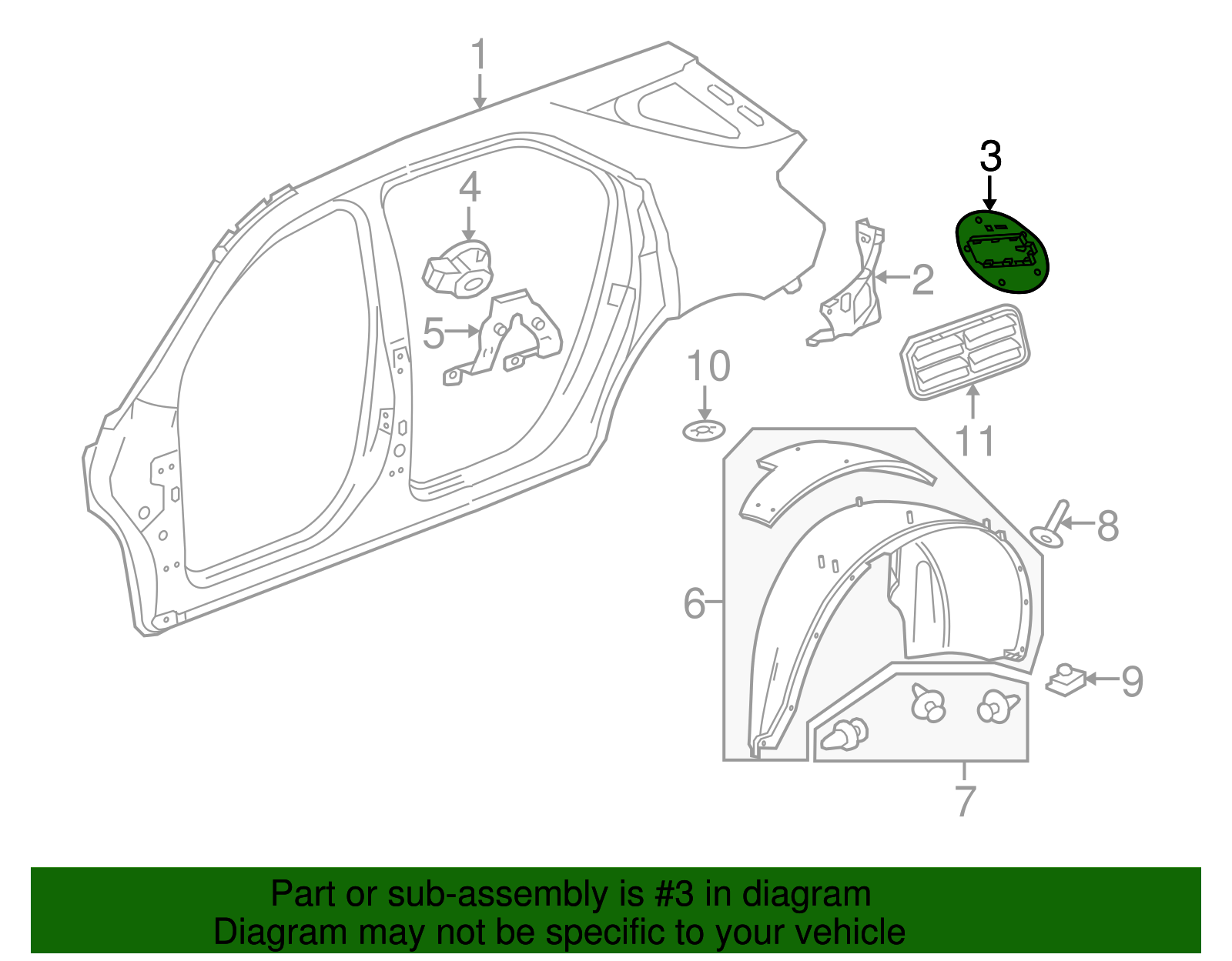 2010-2017 Chevrolet Equinox Primed Fuel Tank Filler Door 22865366 ...