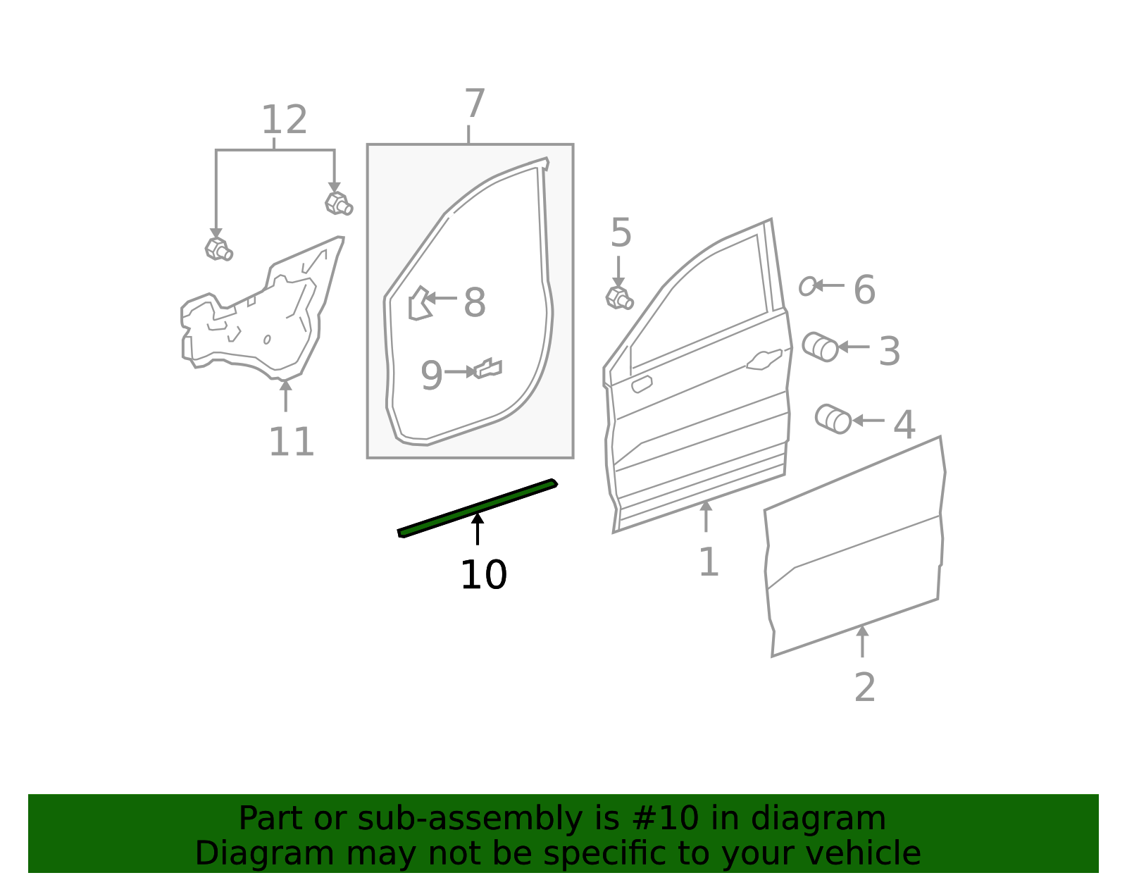 Genuine OEM Acura - Lower Seal Part# 72327-STK-A01 | Acura Parts For Less