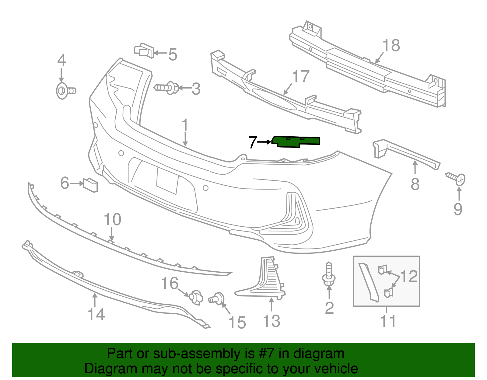 71505-T3L-A50 - 2016-2017 Honda Accord - Bracket R Rear Bumper Side ...