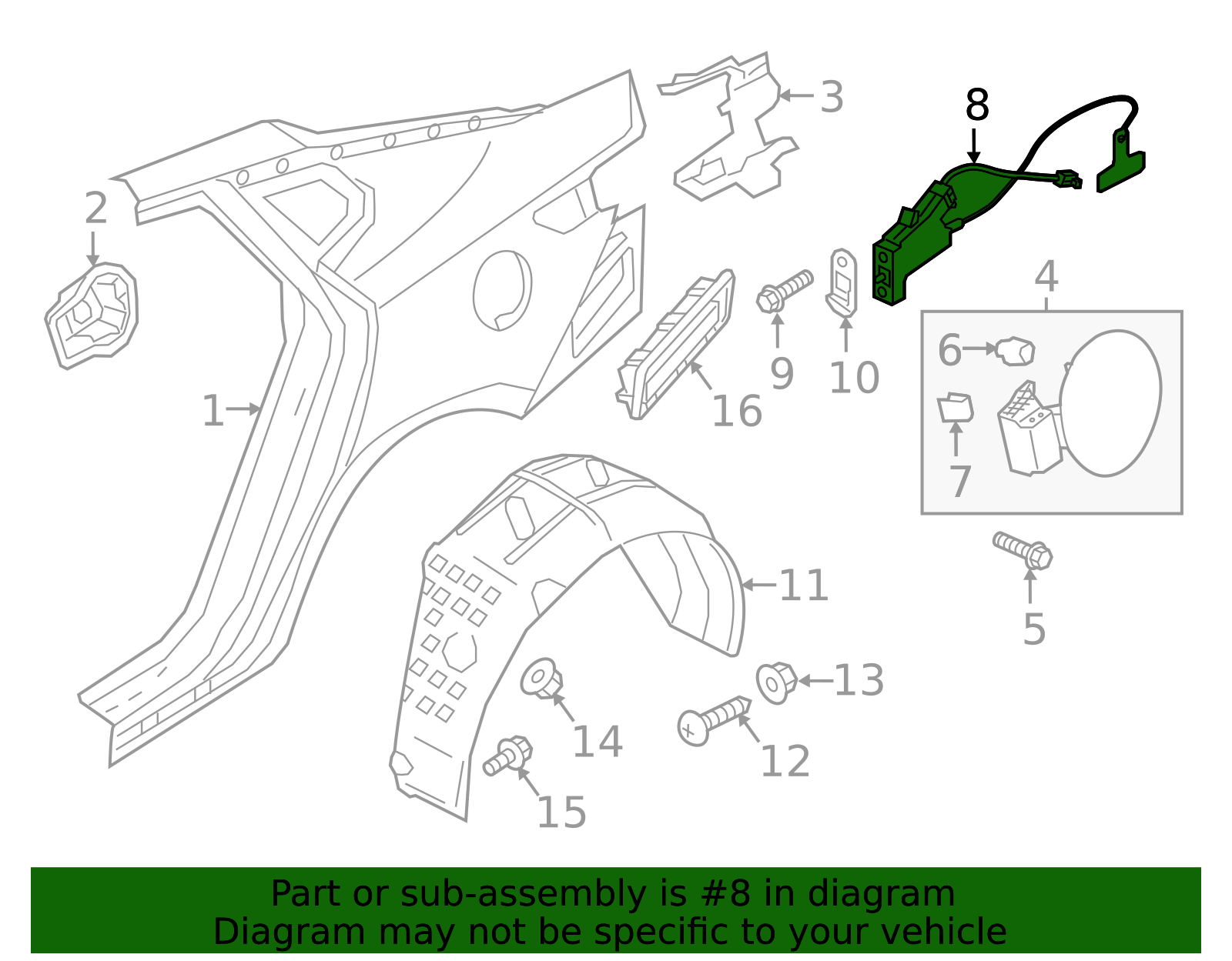 2011-2020 Kia Optima Opener Assembly 81590 2T000 | OEM Parts Online