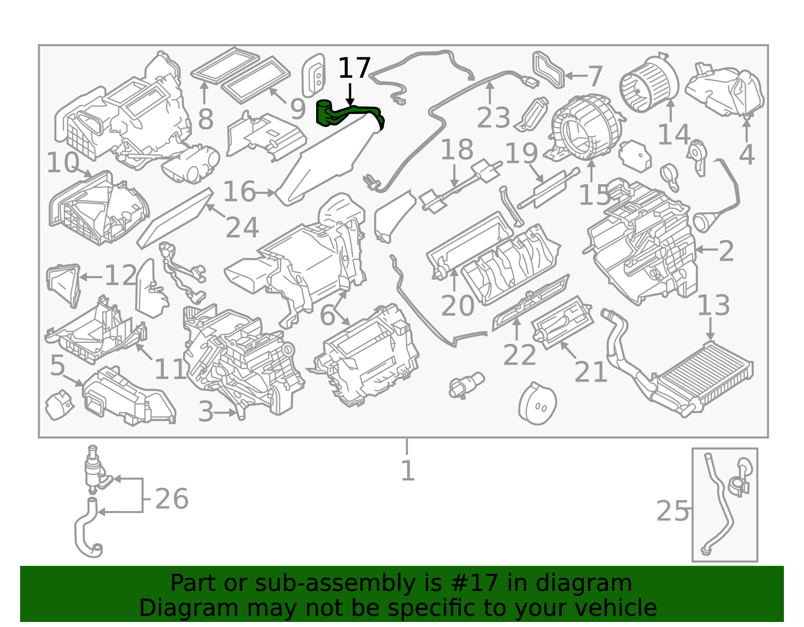 2010-2017 Nissan Expansion Valve 92200-3DF0C | Bill Kay Nissan Parts