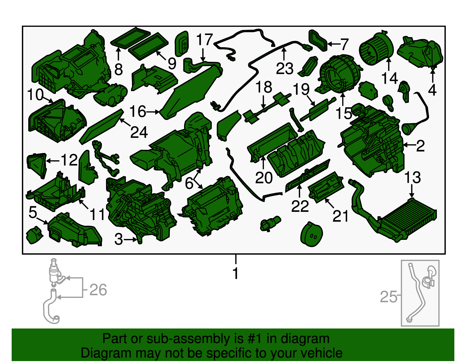 2011-2017 Nissan Juke AC & Heater Assembly 27210-1KM5C | Bill Kay ...