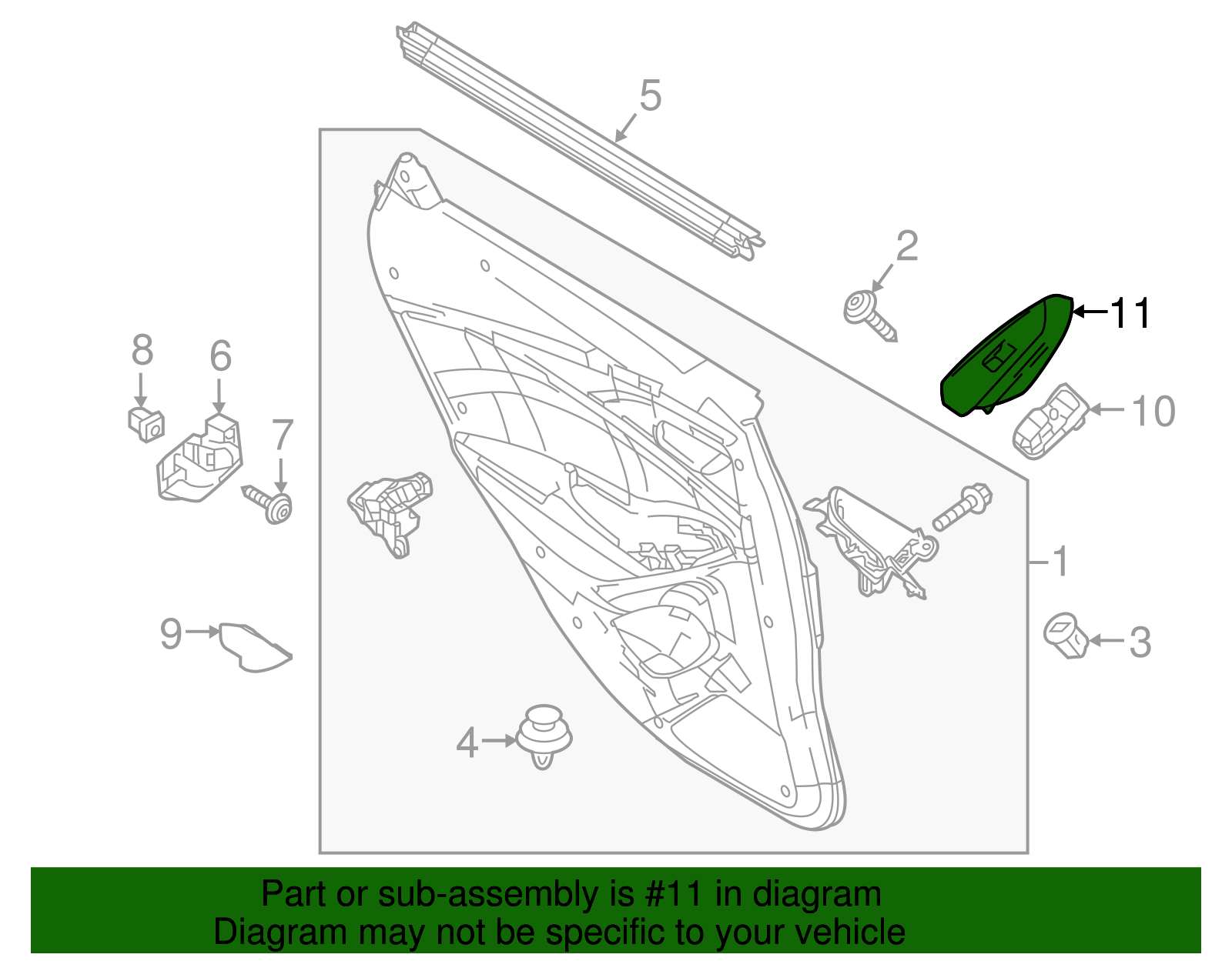 2016-2021 Mazda CX-3 Switch Panel D10E-68-5LXB-02 | Mazda-Parts