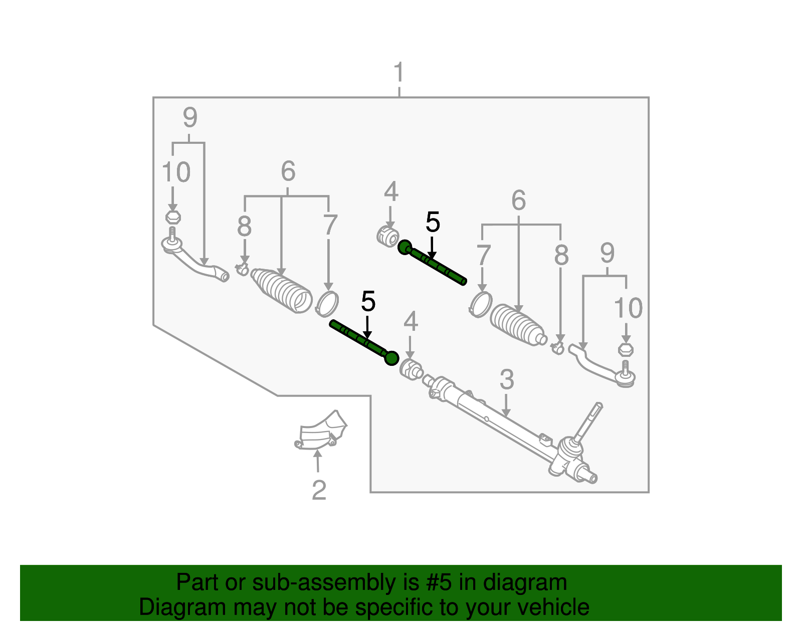 2010-2015 Nissan Inner Tie Rod D8521-JD00B | Hoffman Nissan Parts