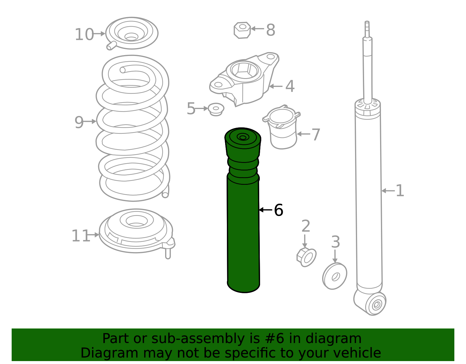 2017-2025 Mazda CX-5 Strut Bumper KB7W-28-1A0 | RealMazdaParts.com