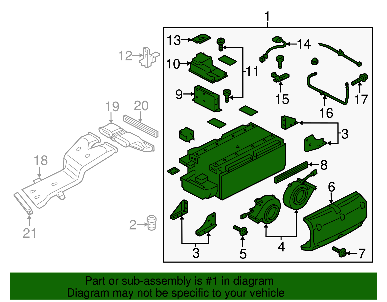 7P0-915-590-L - Drive Motor Battery Pack Assembly 2015 Volkswagen ...