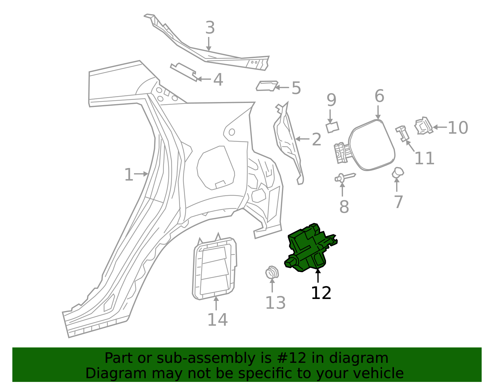 77030-F4010 - High-Quality Fuel Door Latch for 2018-2022 Toyota C-HR ...