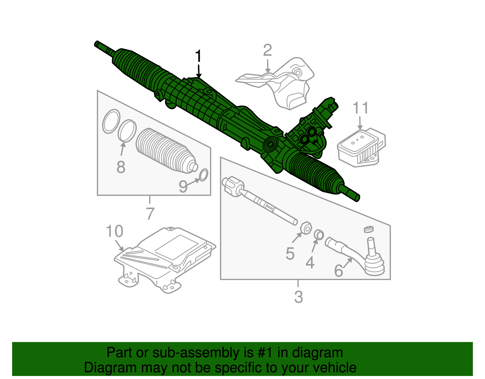 32-10-6-777-492 - Rack And Pinion Assembly - 2004-2007 BMW | Buy BMW ...